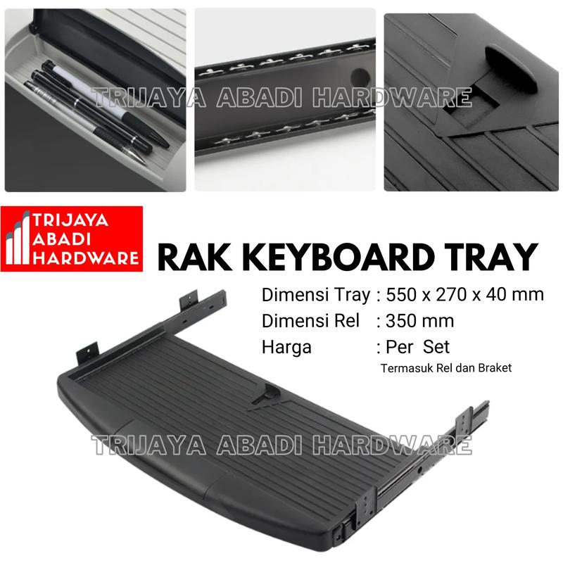 Rak Keyboard Tray Rel Laci Meja Komputer - Shop | Tokopedia