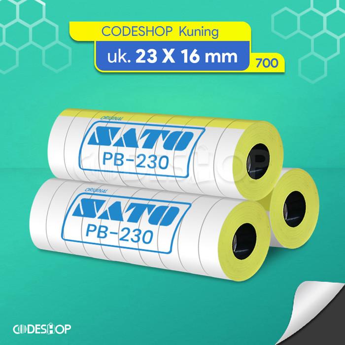 Stiker Label Harga Kuning Polos Price Hand Labeler SATO PB-230/220 ...