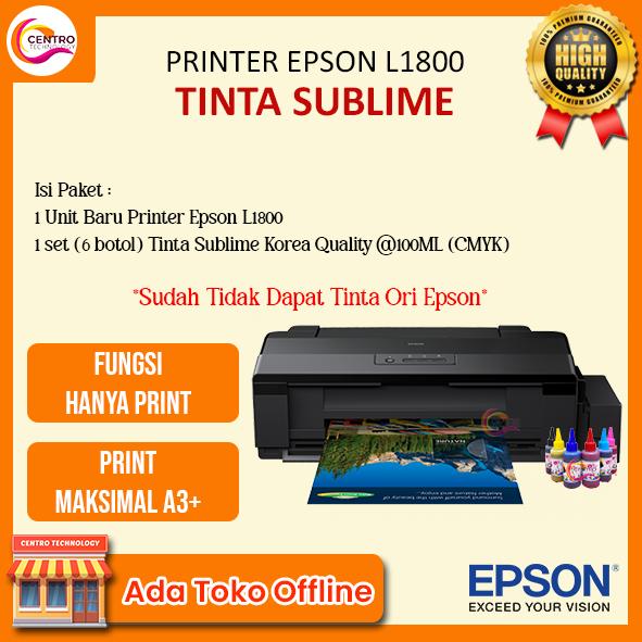 Printer Sablon Epson L1800 Uk A3 Upgrade Tinta Sublim Korea 6 Warna ...