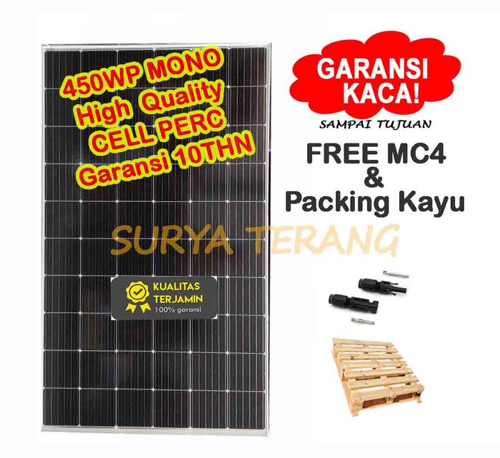 Jual Solar Panel Surya 450wp Mono Solar Cell 450wp Mono Free Packing ...