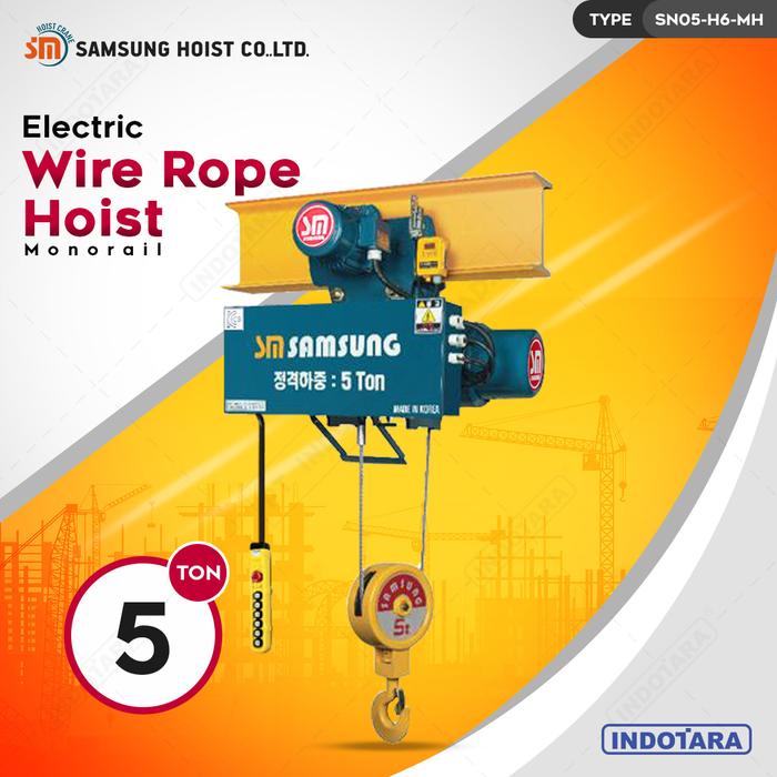 Jual Electric Wire Rope Hoist 5 Ton Samsung Hoist SN05-H6-MH - Kab ...