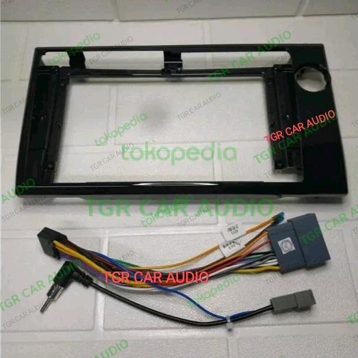 frame head unit android 9 inch honda brio mobilio brv 2017 up gen 2 ...