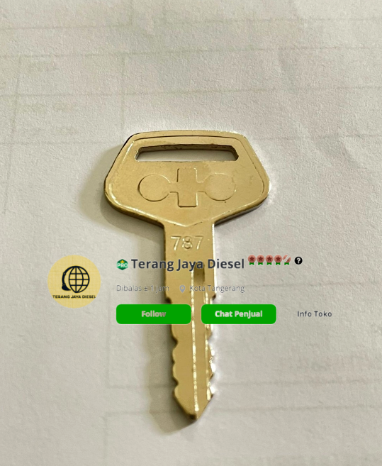 Jual Kunci Komatsu Master Key 787 / Anak Kunci PC HD Dozer Grader ...
