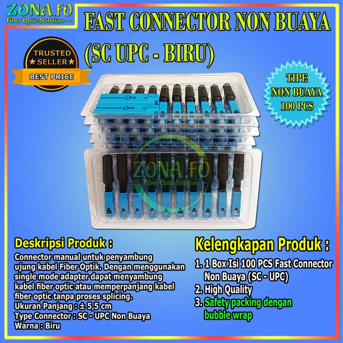 Jual Fast Connector SC UPC Fiber Optic Fast Konektor Optik Bukan Buaya ...