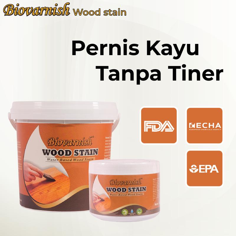 Cat Kayu Water Based Biovarnish Wood Stain - Shop | Tokopedia