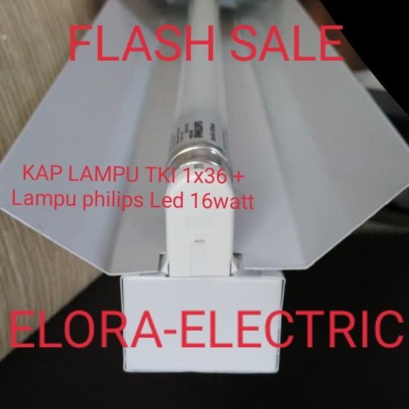 Jual Kap Lampu TKO 1x36/1x18watt kap lampu + TL INLITE 18W 6500K ...