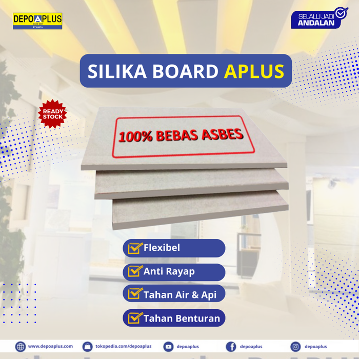 Jual Eka Board Aplus 8 mm 1200 mm x 2400 mm papan GRC / silika board ...
