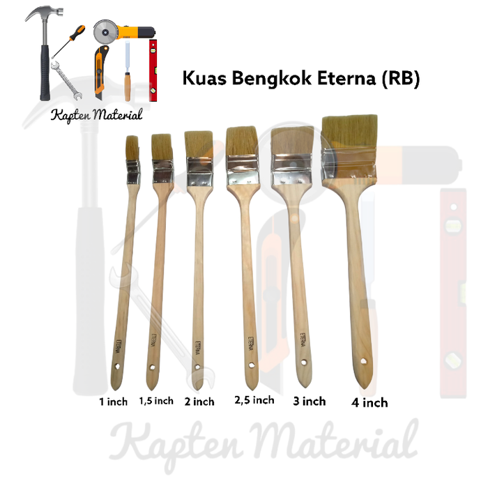 Jual Kuas Cat Bengkok Eterna |Kuas Bengkok RB |Kuas Pembersih Mesin ...