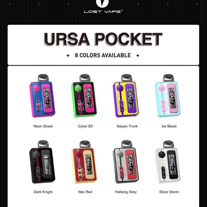 Promo Authentic Lost Vape Ursa Pocket Pod Kit 1200mAh - Cyber Elf ...