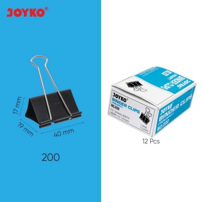 Jual binder clip joyko no 200 - Jakarta Pusat - ATK Original | Tokopedia