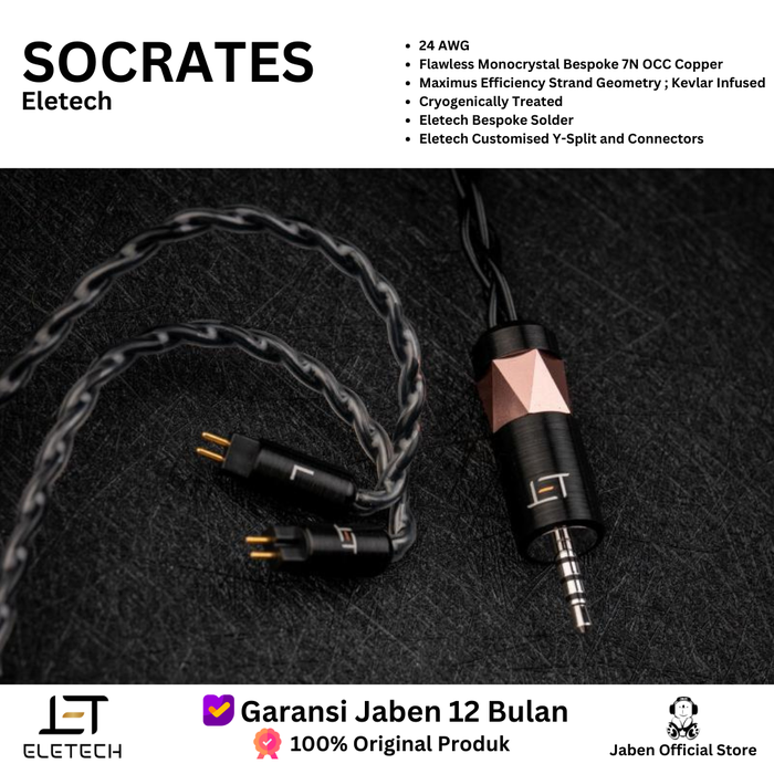 Jual Eletech Socrates CABLE! Brand New + Garansi 1 Tahun! - 2 Pin, 2 ...