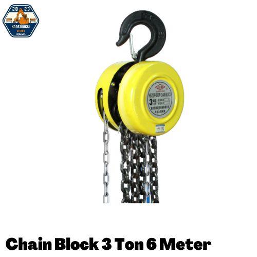 Jual Chain Block 3 Ton 6 Meter Takel Katrol/ kokoh kuat berkualitas ...