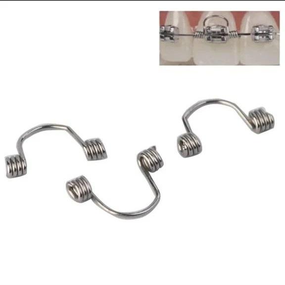 Dental orthodontic torque spring isi 10 pcs / spring labial lingual ...