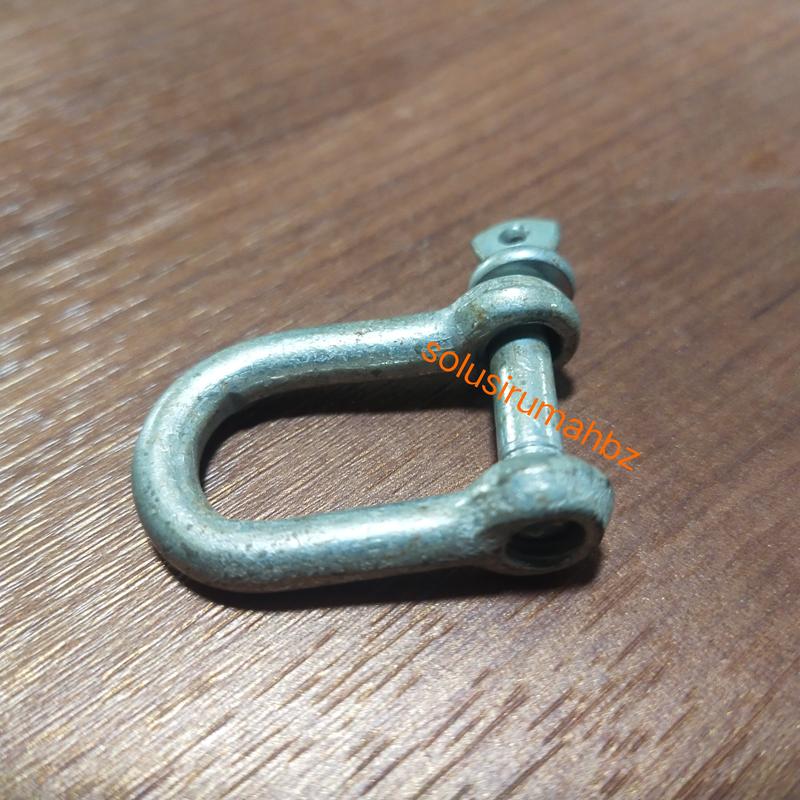 Segel D 6MM Shackle Clamp m6 Sambungan Rantai Besi seling sling galva ...