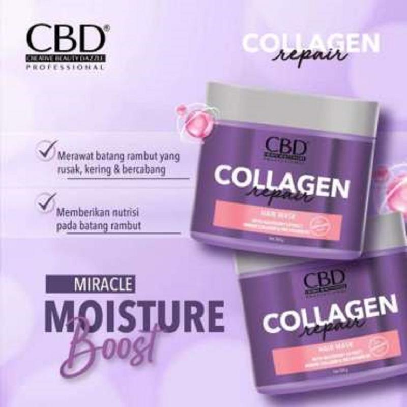 CBD Collagen Repair Hair Mask 500gr - Shop | Tokopedia