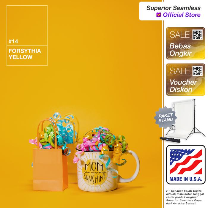Promo Background Paper Kertas Polos Seamless 2.7x11M 14 Forsythia ...