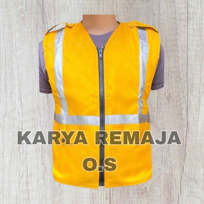Jual bisa COD! Rompi KUNING Proyek Rompi kerja Rompi bengkel Rompi ...