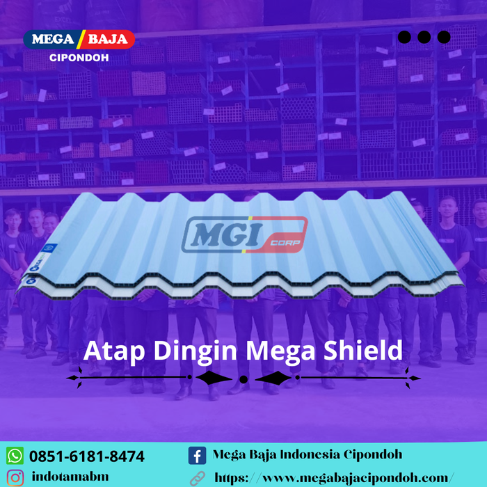 Jual Atap Dingin Mega Shield 100 Cm X 1 Meter - Putih - Kota Tangerang ...