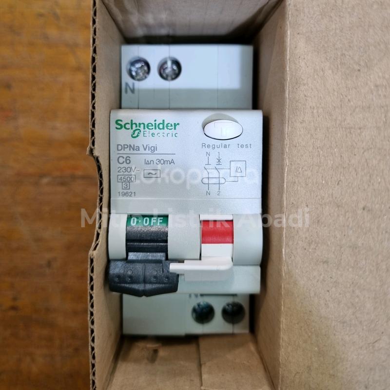 SCHNEIDER RCBO DPNA VIGI 2P 6A 10A 16A 20A 30MA - Shop | Tokopedia