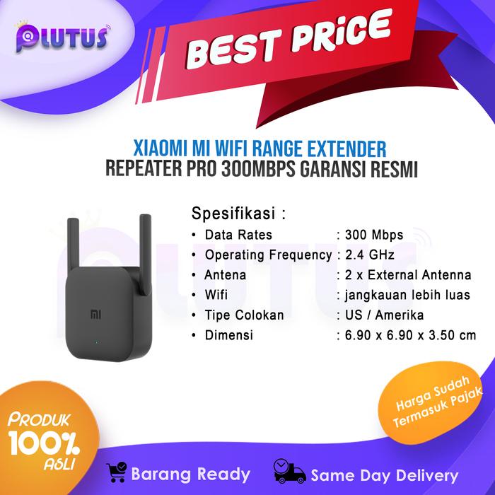 Jual Xiaomi Mi WiFi Range Extender Repeater Pro 300Mbps Garansi Resmi ...