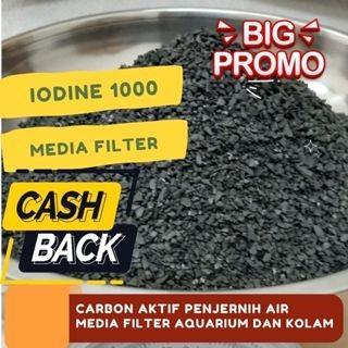Karbon aktif 1kg / media filter air / media karbon aktif / granular ...