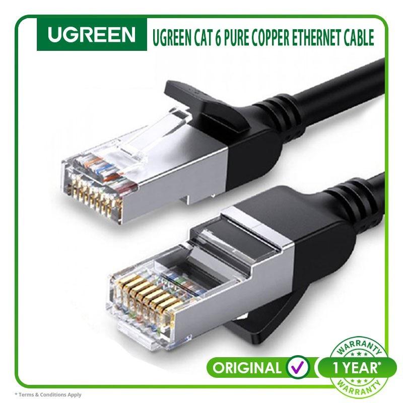 Ugreen Cat 6 Ethernet UTP Pure Copper LAN RJ45 Cable Black 50191 - Shop ...