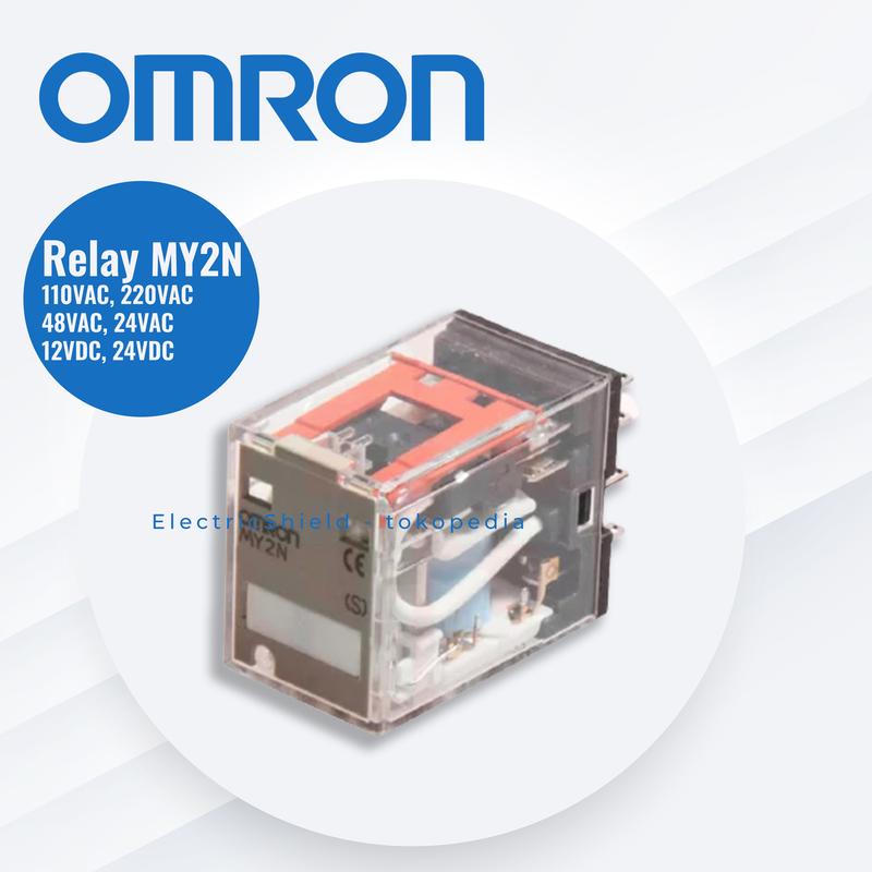 Relay Omron MY2N 220VAC, 24VDC, 12VDC, 24VAC, 48VAC & 110VAC - Shop ...