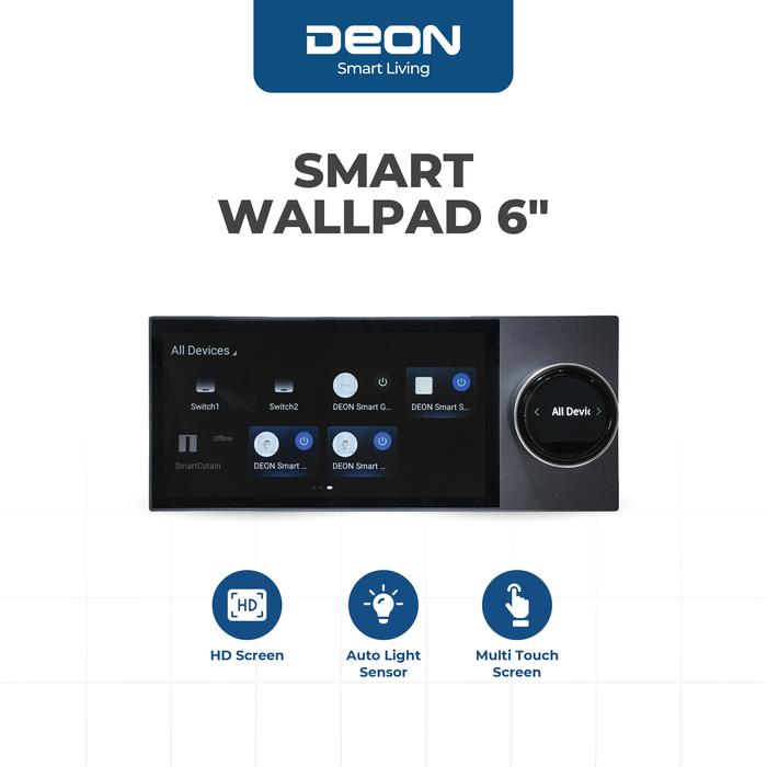 Promo DEON Smart Wallpad 6 Inch Black | Smart Control Panel | Smart ...