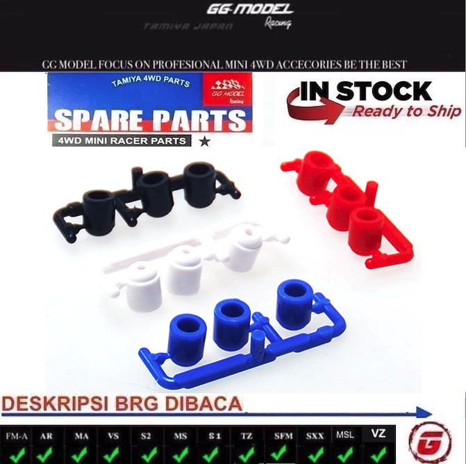 Jual TAMIYA 15528 HI MOUNT TUBE STABILIZER SET (3PCS) - Putih - Jakarta ...