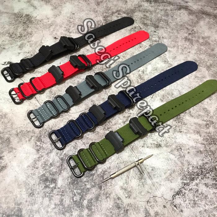 Jual Strap Tali Kanvas Nato Canvas Casio G-Shock Adapter Konektor ...