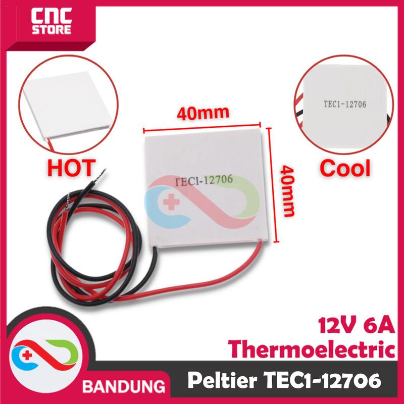 [CNC] PELTIER TEC-12706 TEC1 12706 THERMOELECTRIC DC 12V 6A - Shop ...
