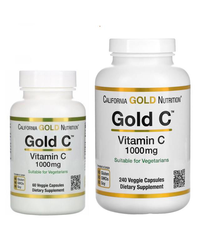 Jual California Gold Nutrition Gold C USP, Vitamin C 1000 mg 60, 240 ...