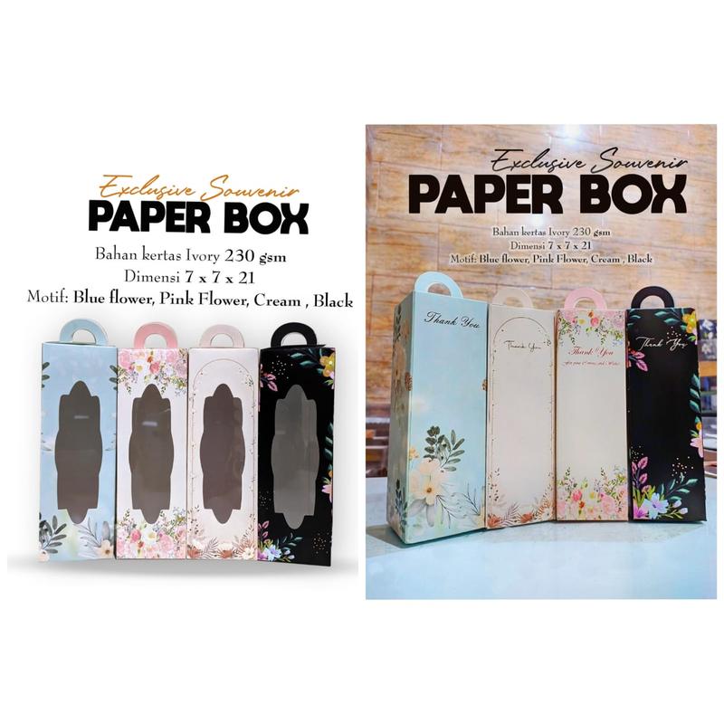 Paperbox Souvenir & Kemasan Souvenir Uk. 7 x 7 x 21 cm minimal ...