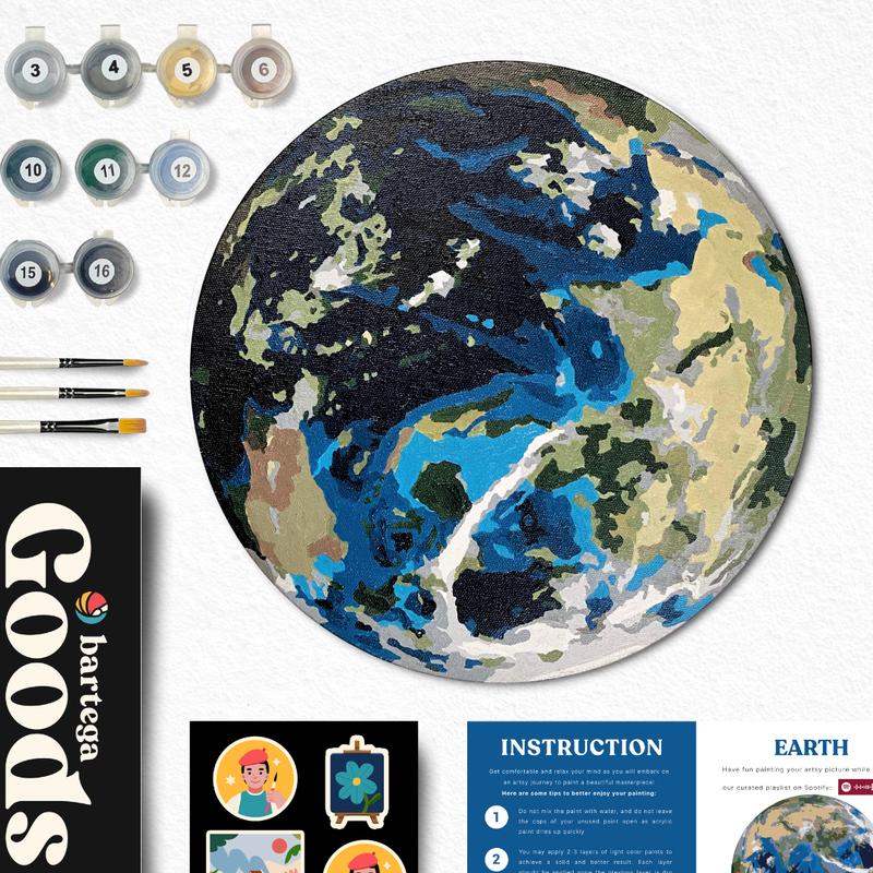 Paint By Number - Bumi (Round Canvas) - Shop | Tokopedia