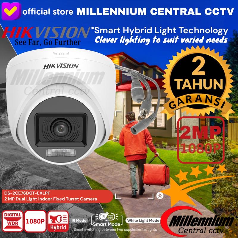 CAMERA CCTV INDOOR HIKVISION DS-2CE76DOT-EXIPF 2MP 1080P - Shop | Tokopedia