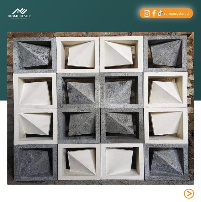 Jual Roster Beton/Roster Minimalis/Roster Modern Motif L Duri (2 Muka ...