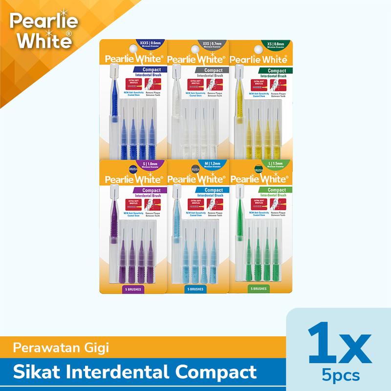 Pearlie White Sikat Gigi Interdental Compact (Paket Isi 5) - Shop ...