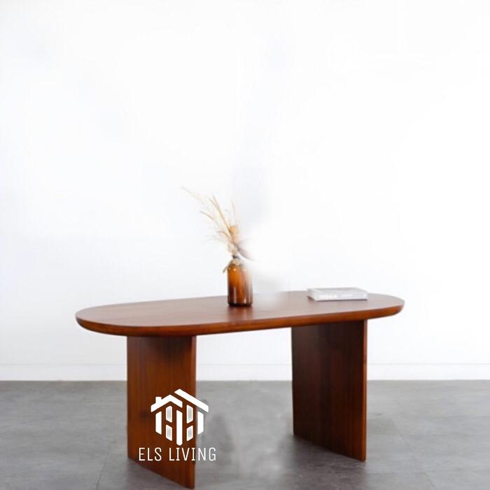 Jual MEJA OVAL KAYU JATI SOLID MEJA TAMU MEJA OVAL - Kab. Jepara ...