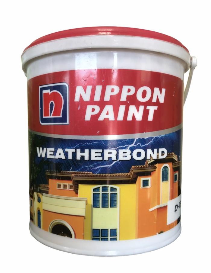 Jual Cat Tembok Exterior Kilap Nippon Paint Weatherbond Mix Putih Abu ...