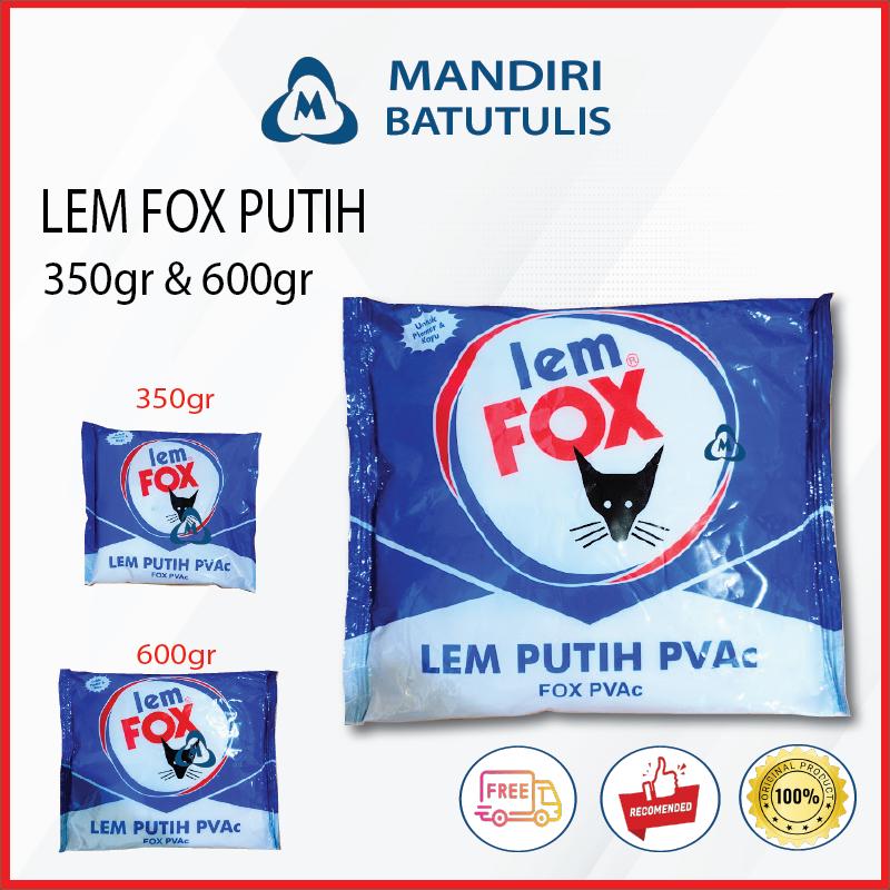 Lem Kayu Putih FOX 350 bungkus Biru 350 gram - Shop | Tokopedia