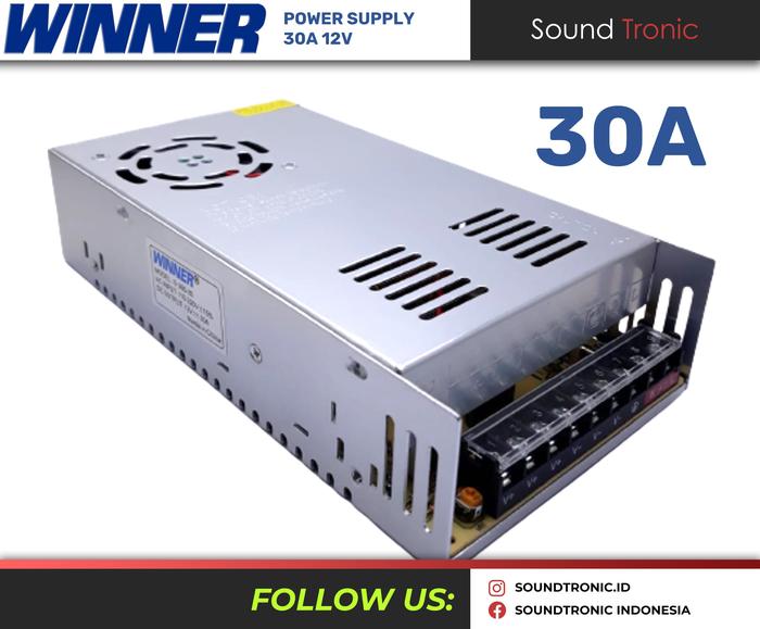 Jual Power Supply WINNER FAN 12V 12 Volt 30A 30 Ampere - Jakarta Pusat ...
