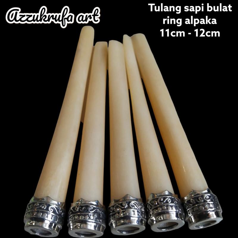 Once pipa tulang sapi bulat ring alpaka 1 12 cm - Shop | Tokopedia