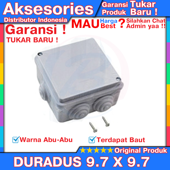 Jual Duradus CCTV Ukuran 9.7 X 9.7 Tahan Panas + Dapat Sekrup Original ...