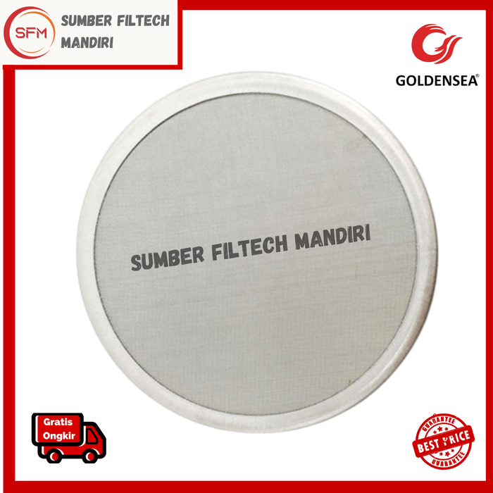 Jual Wire Mesh Disc Filter 180 x 20 (SS304) - Dia: 240 (Saringan Bulet ...