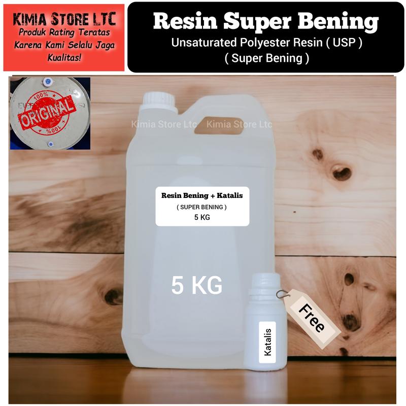 Resin Bening 1 KG / Fiberglass ( 108 ) + Free Katalis 20 gram - Shop ...