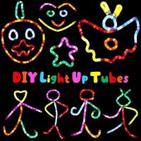 Jual [BEST SELLER] KACAMATA LED POP LIGHT Pipa Nyala Malam Party ...