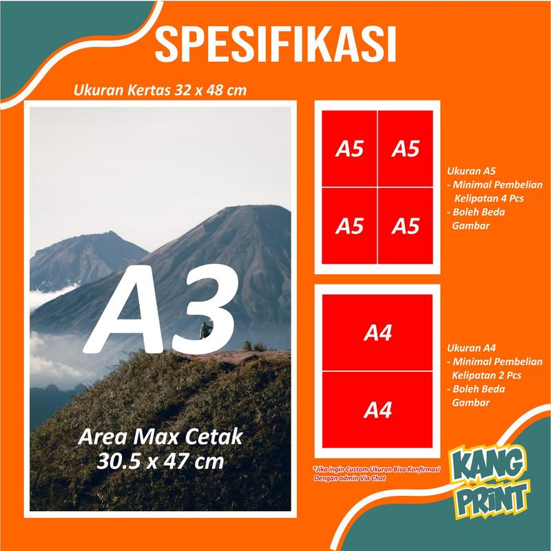 Cetak Poster Daftar Menu Foto Full Color A3+ - Shop | Tokopedia