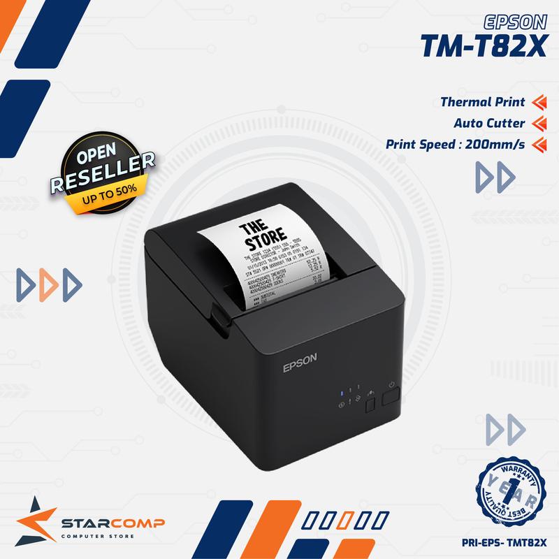 Printer Thermal Epson TM-T82x TMT82x TMT-82X Printer Kasir Auto Cutter ...