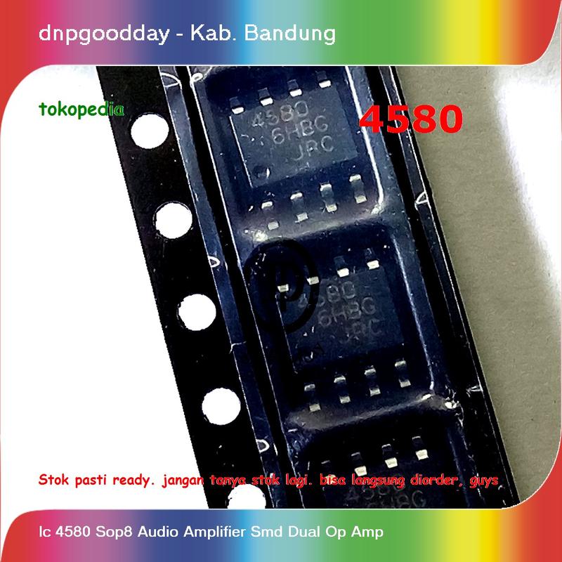 Ic 4580 Sop8 Audio Amplifier Smd Dual Op Amp - Shop | Tokopedia