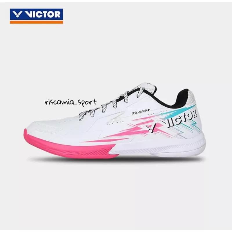 Sepatu Badminton VICTOR FLASH Original For Kids White Virtua - Shop ...